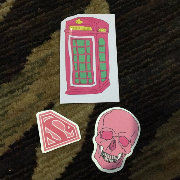 Other | 15 Pink Themed Stickers | Poshmark